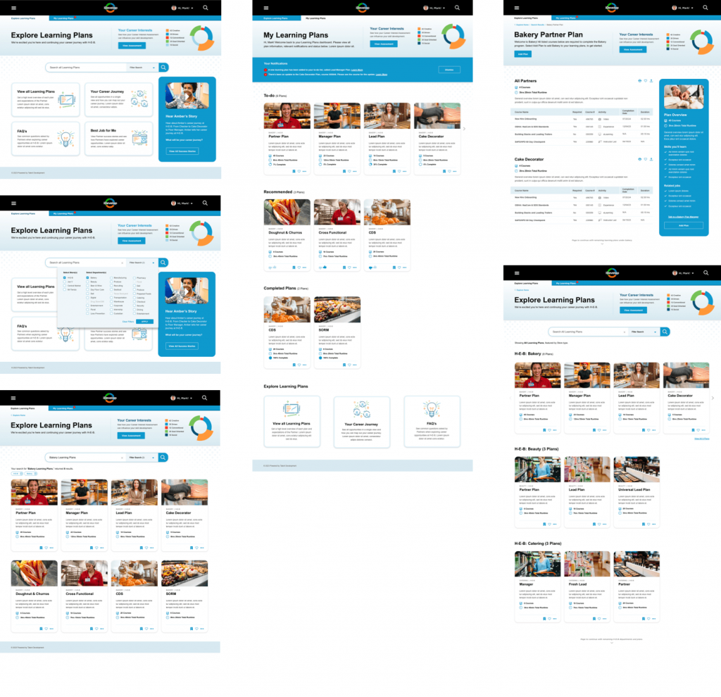 H-E-B Grocery Company Learning Plans Application - Branch Boston